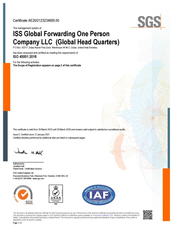 QHSSE - ISS Global Forwarding